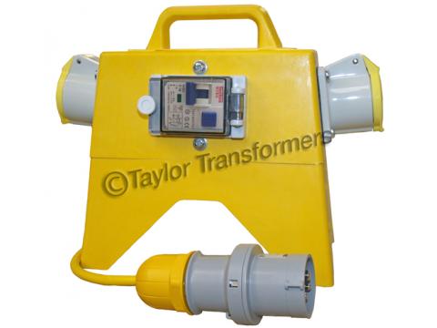 110V 16A to 2x16A RCBO PROTECTED PORTABLE GRP SPLITTER BOX - Taylor ...